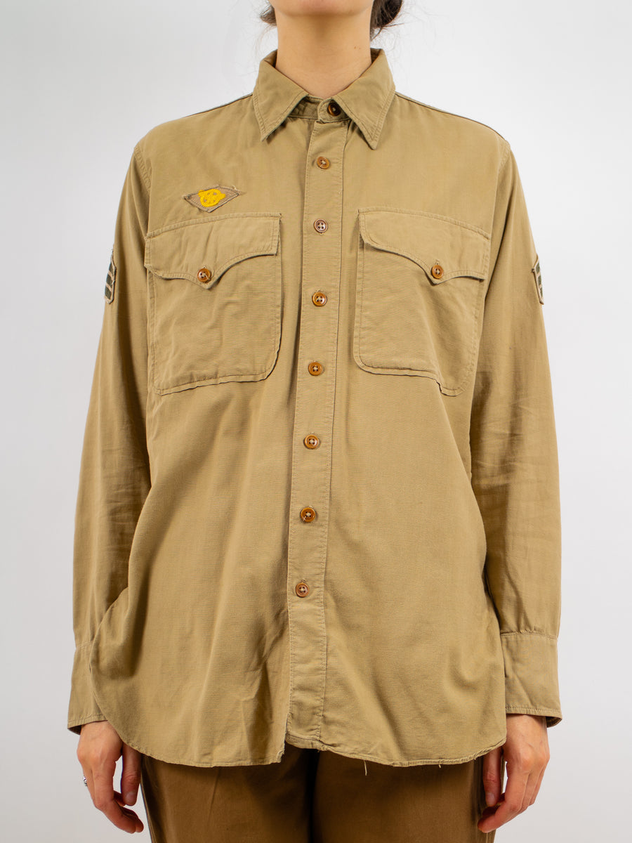 1940's air force button down 'as is' V582 – Erin Templeton
